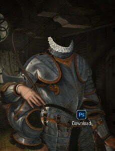 Renaissance Pet Portrait Template Soldiers Equipped With Armor - PSD ...