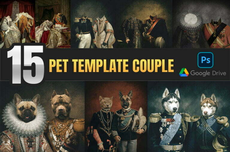 Pet Portrait Template - PSD